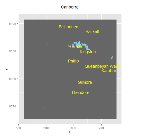 Canberra maps